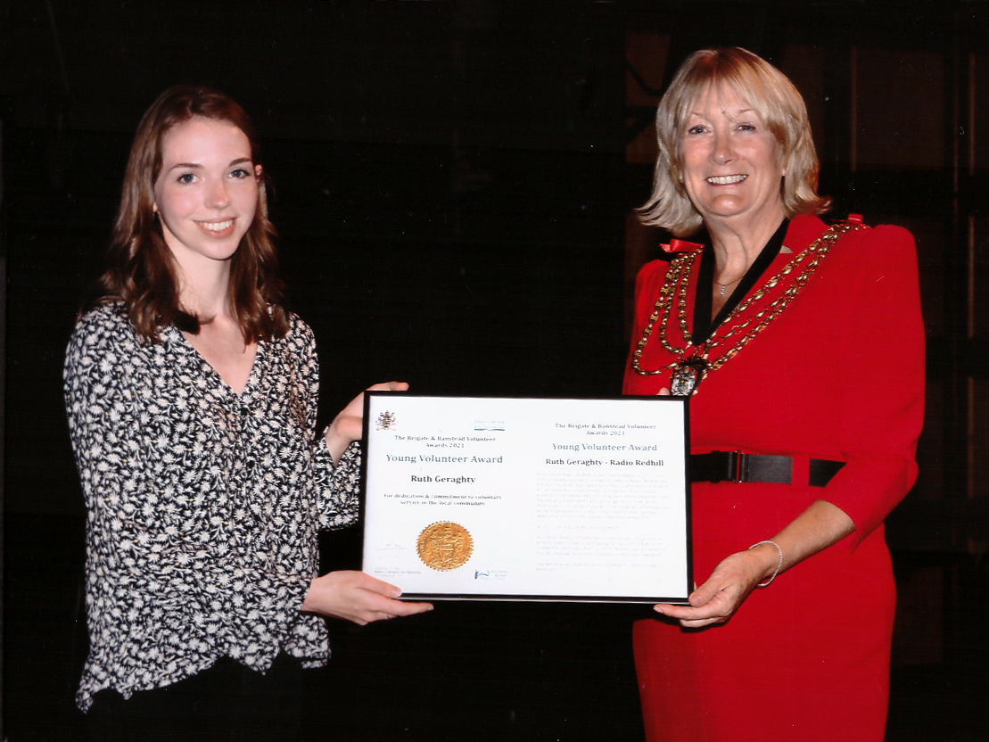 Ruth Geraghty Wins Mayor's Award - Radio Redhill